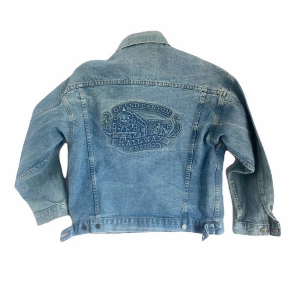 Tyca | Jackets & Coats | Vtg Grand Canyon Railway Resort Jean Denim ...